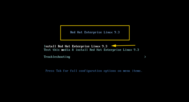 Installation of Red Hat Enterprise Linux 9 (RHEL 9)