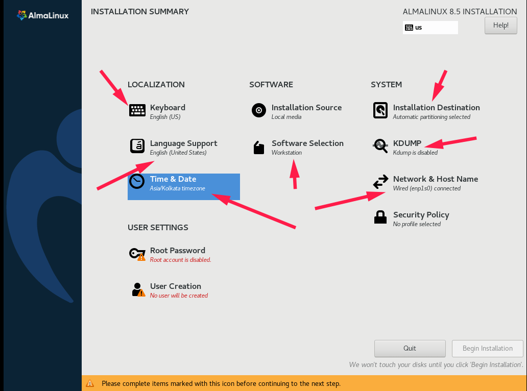 Steps to Install Free Enterprise AlmaLinux 8 Operating System