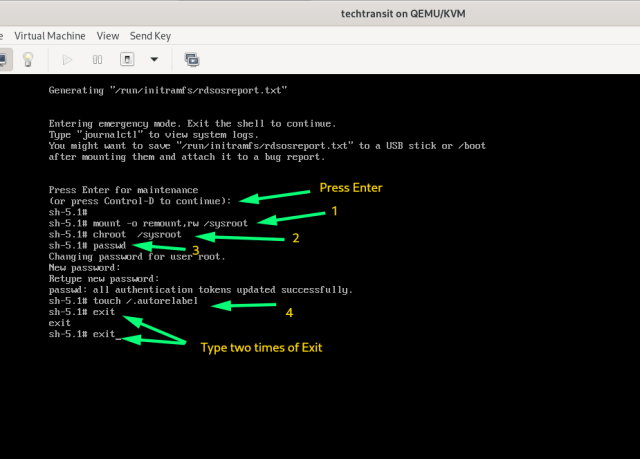 How To Reset Root Password In Centos Stream And Almalinux