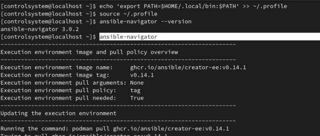 Install Ansible Navigator And Execution Environment